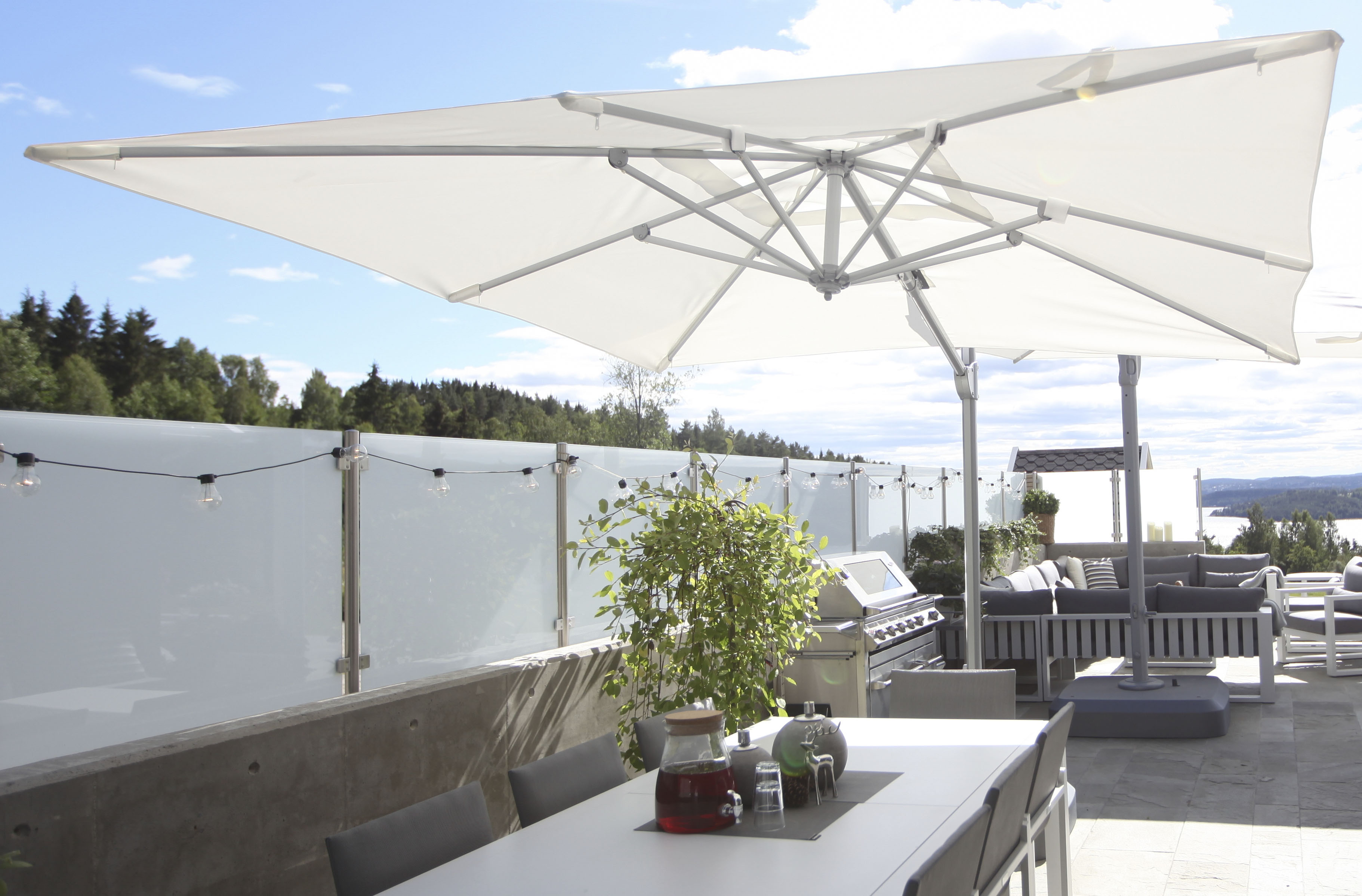 Parasoll - Store og roterende - Eksklusiv parasoll - Solseil - Fine Design