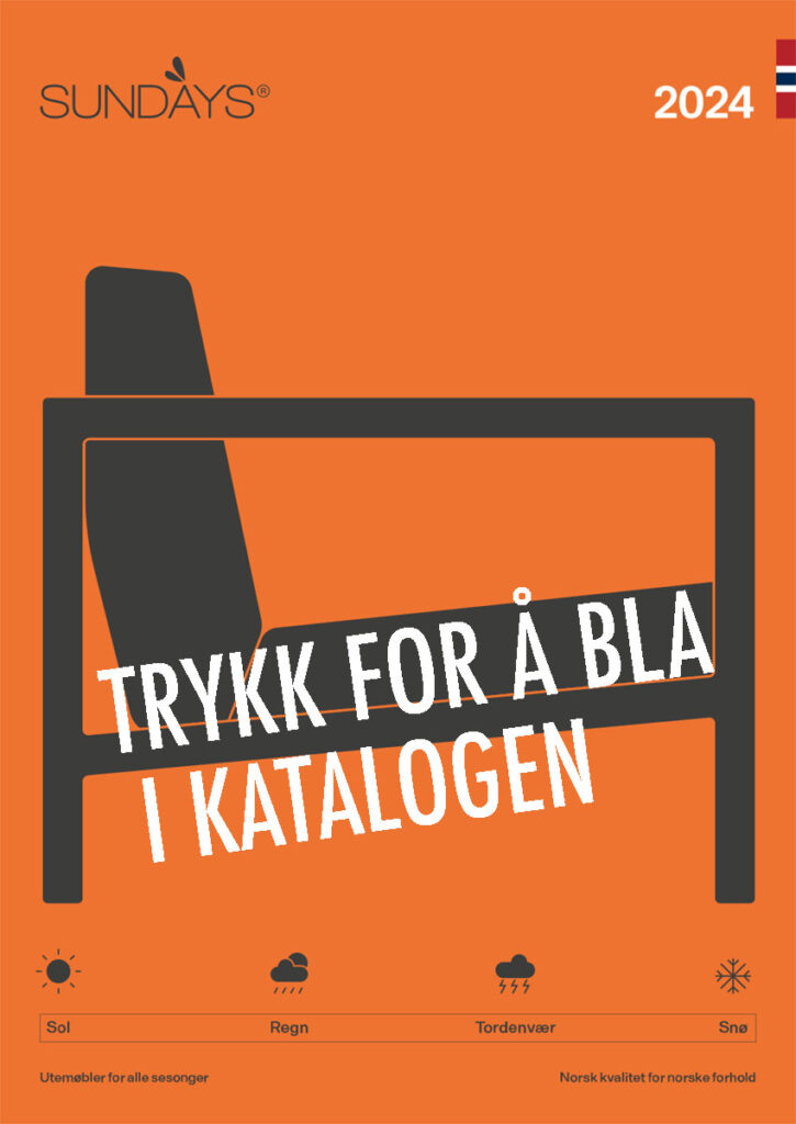 Sundays Design utemøbler i aluminium | Fine Design Hagemøbler